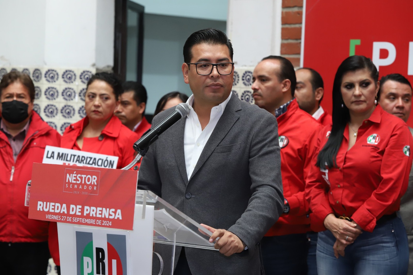 Reitera Néstor Camarillo que el PRI rechaza la militarización de México ... Reitera Néstor Camarillo que el PRI rechaza la militarización de México ...
